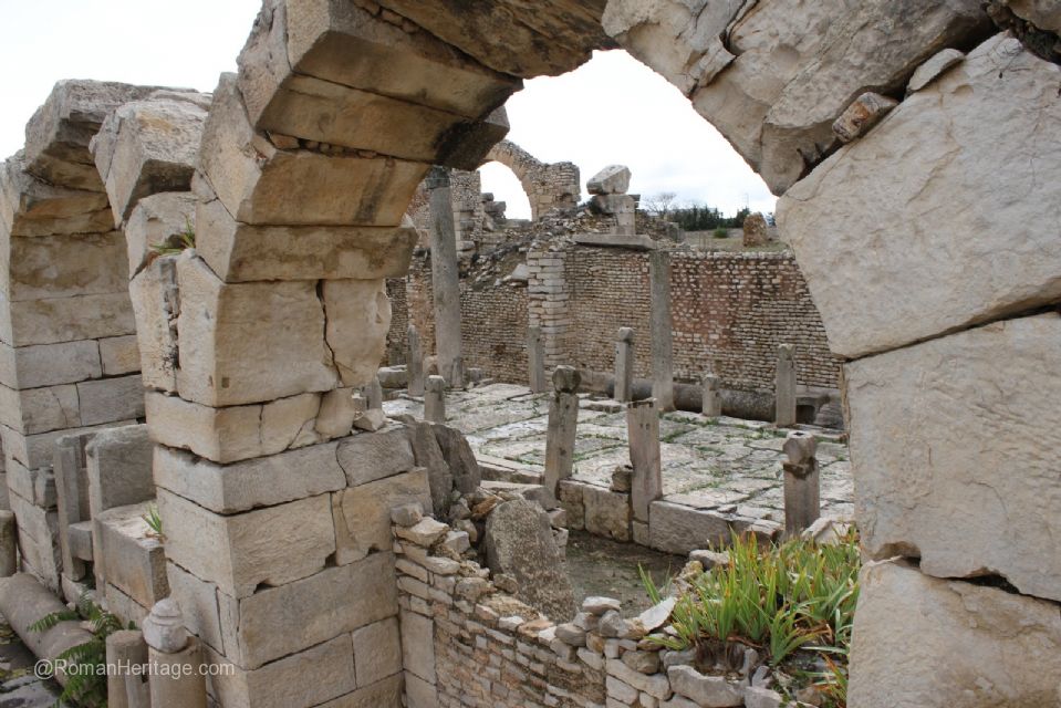 Baths West or of the Capitol Termae - Maktar Maktaris - Tunisia Numidia ...